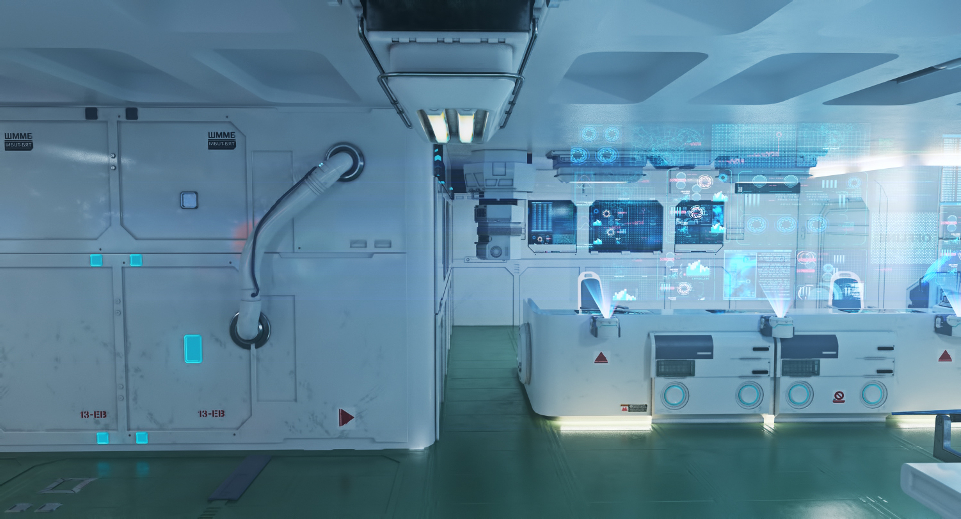 Us Space Station Interior