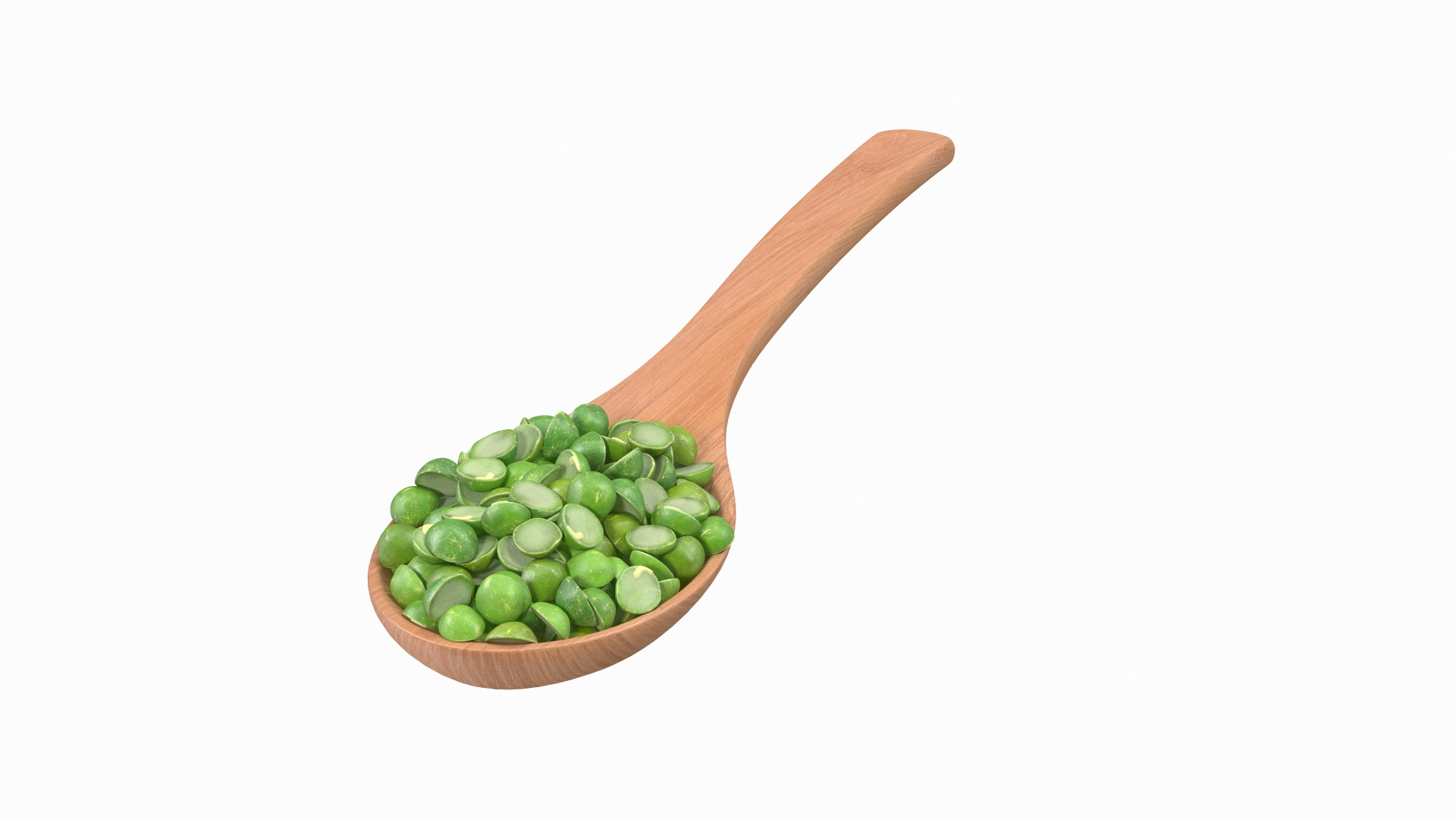 Split Pea Spoon Woden 3D Model - TurboSquid 1551724
