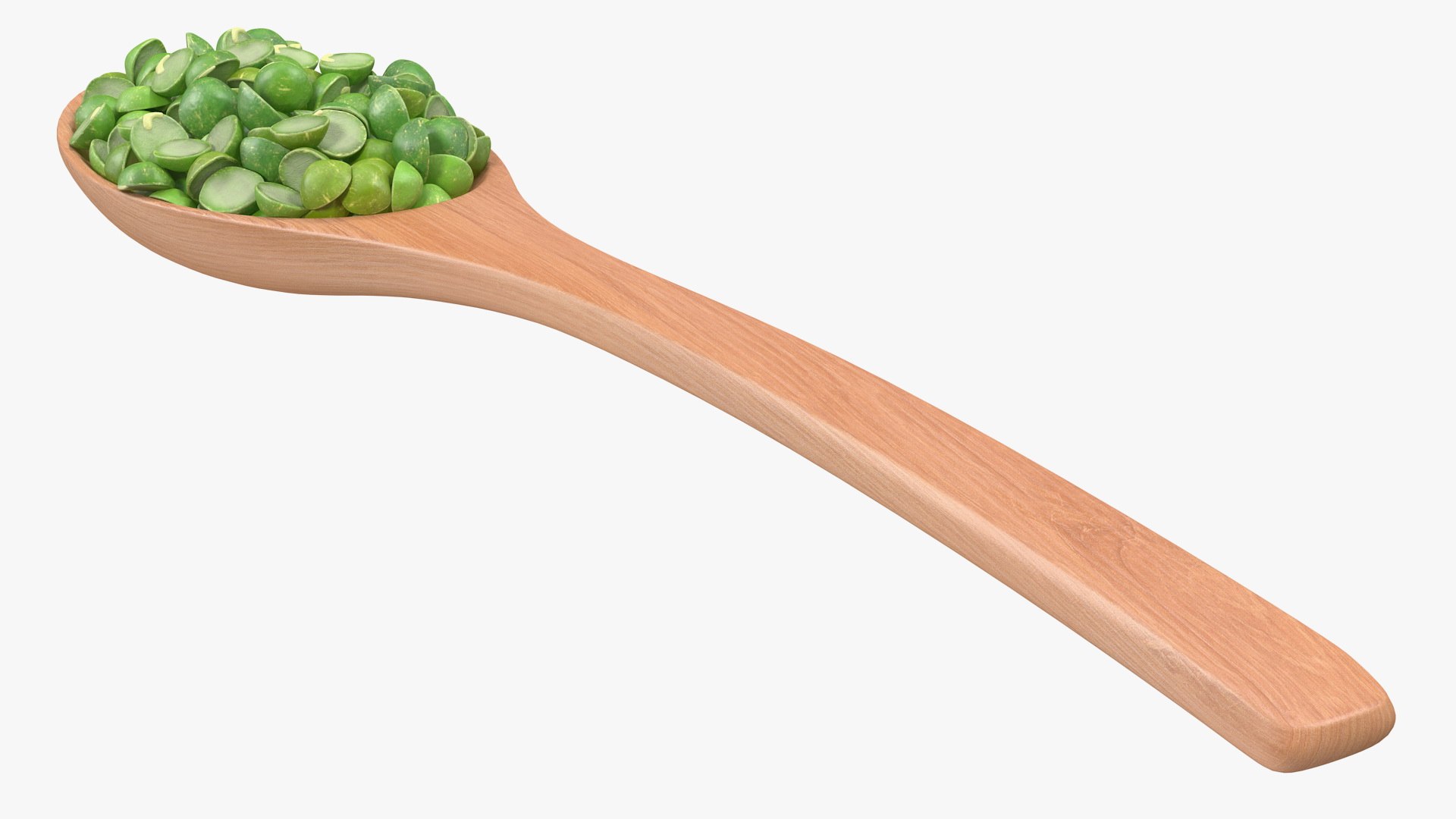 Split Pea Spoon Woden 3D Model - TurboSquid 1551724