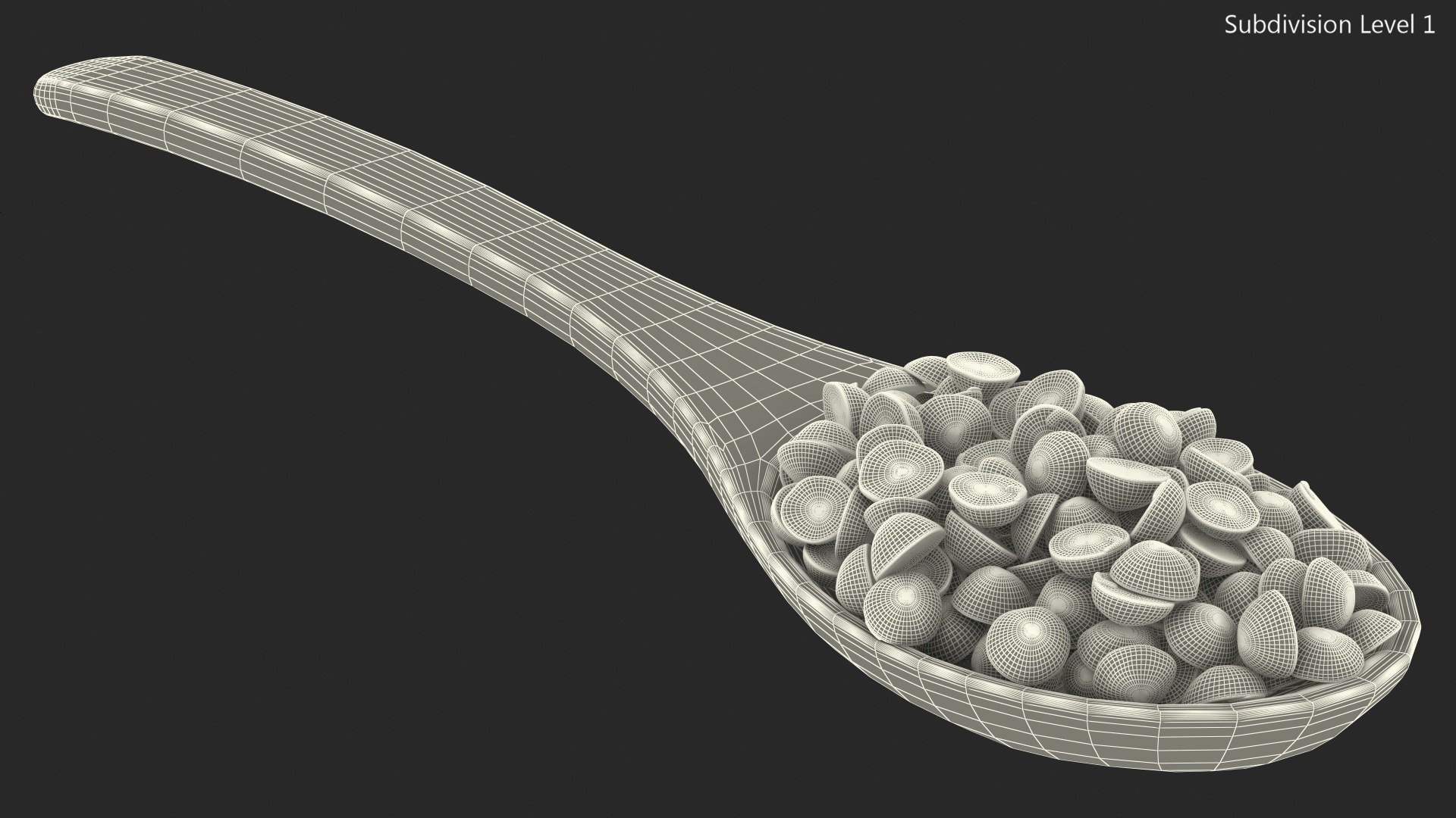 Split pea spoon woden 3D model - TurboSquid 1551724