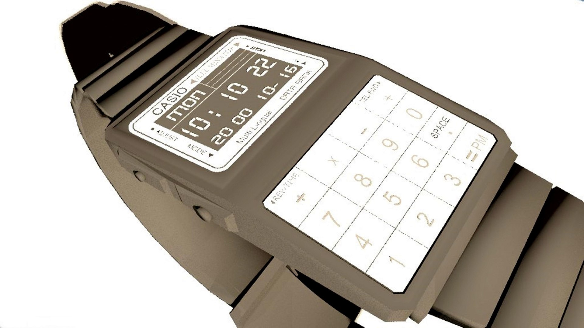 Casio Watch Data Bank All Details 3d Modelling 3D Model - TurboSquid ...
