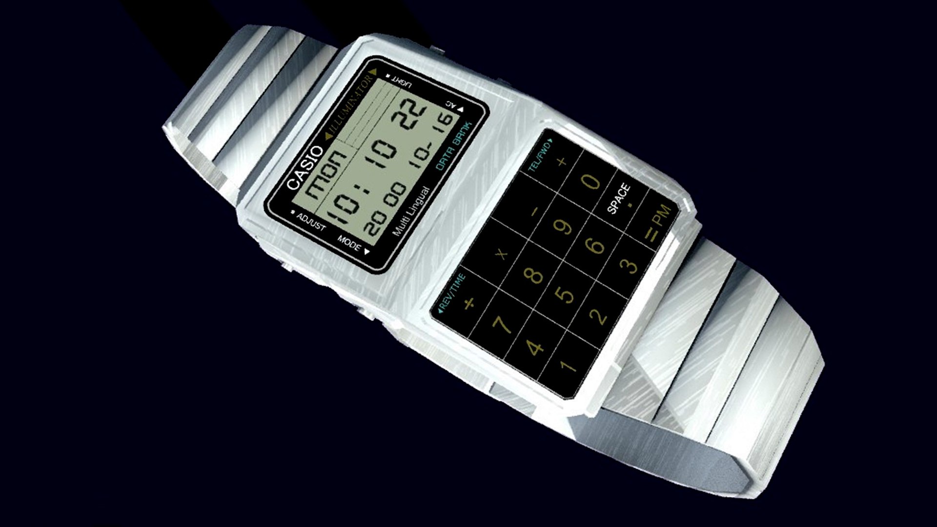 Casio Watch Data Bank All Details 3d Modelling 3D Model - TurboSquid ...