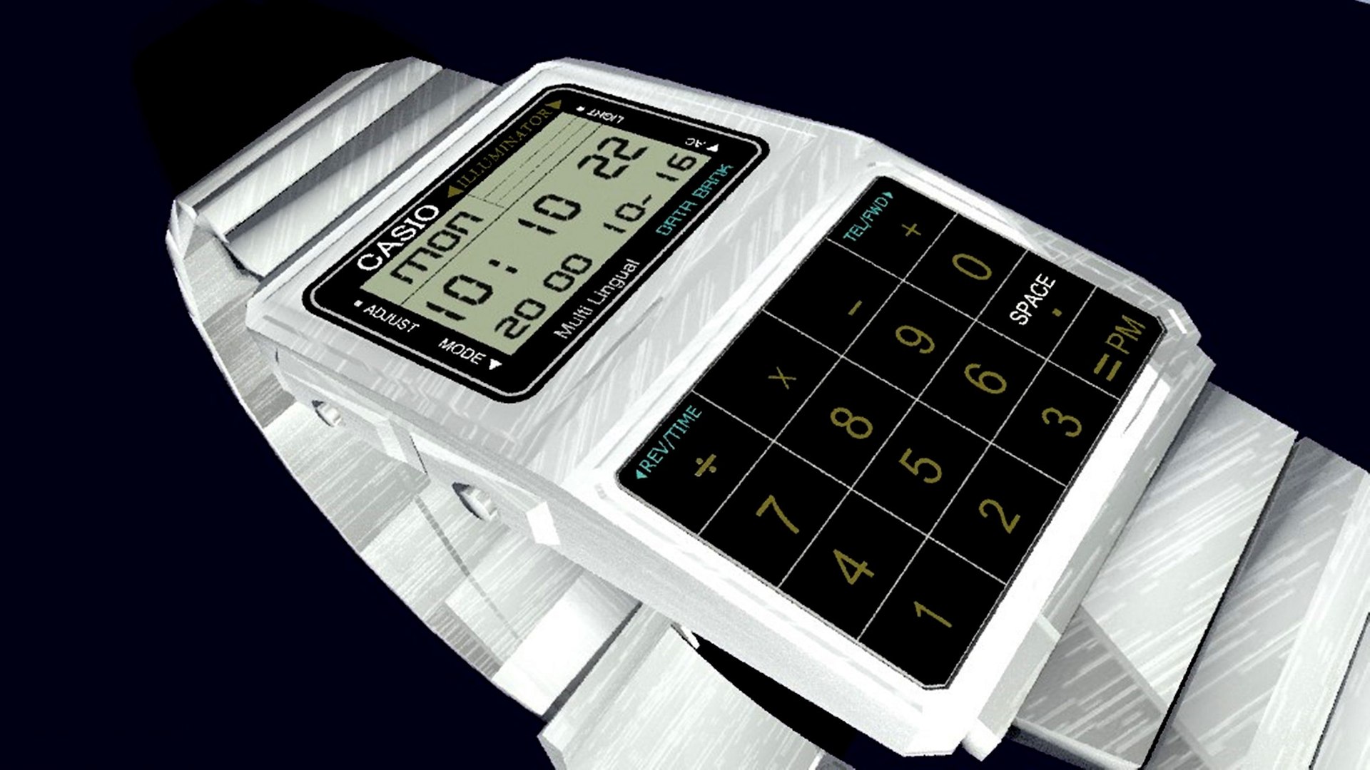 Casio Watch Data Bank All Details 3d Modelling 3D Model - TurboSquid ...