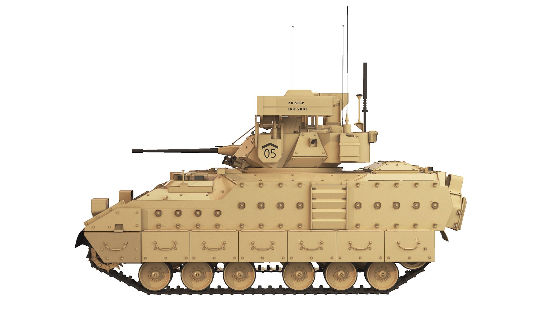 BMP Bradley M2A3 2005 3D Model - TurboSquid 1885022