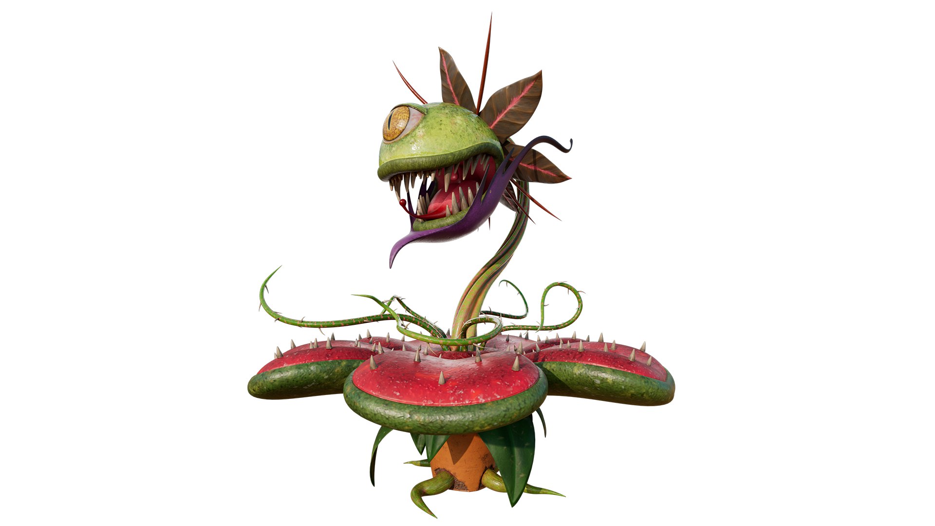 Monster Plant 3D Model - TurboSquid 2498968