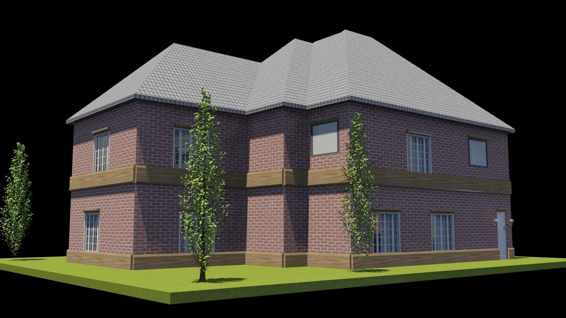 Free Two-stories Detached House Interiors Model - TurboSquid 1243436