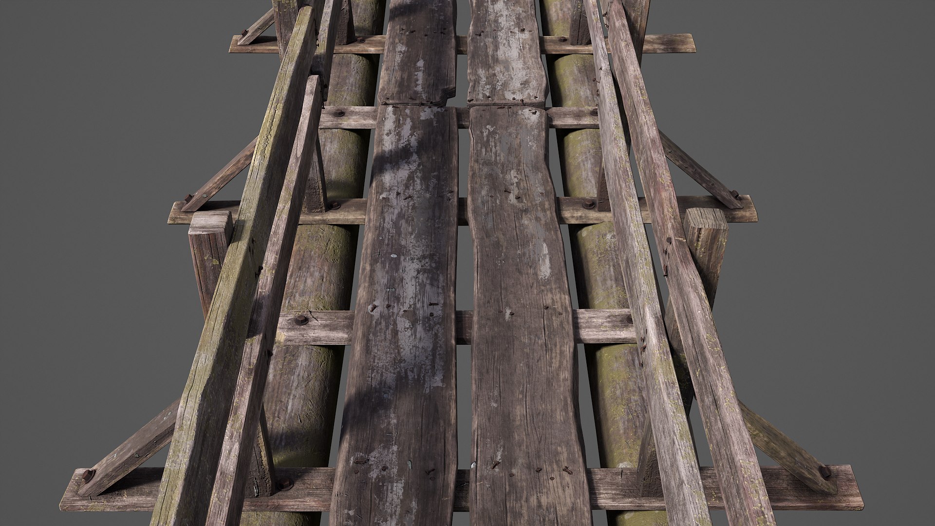3D Realistic Wooden Bridge - PBR Game Ready - TurboSquid 2272500