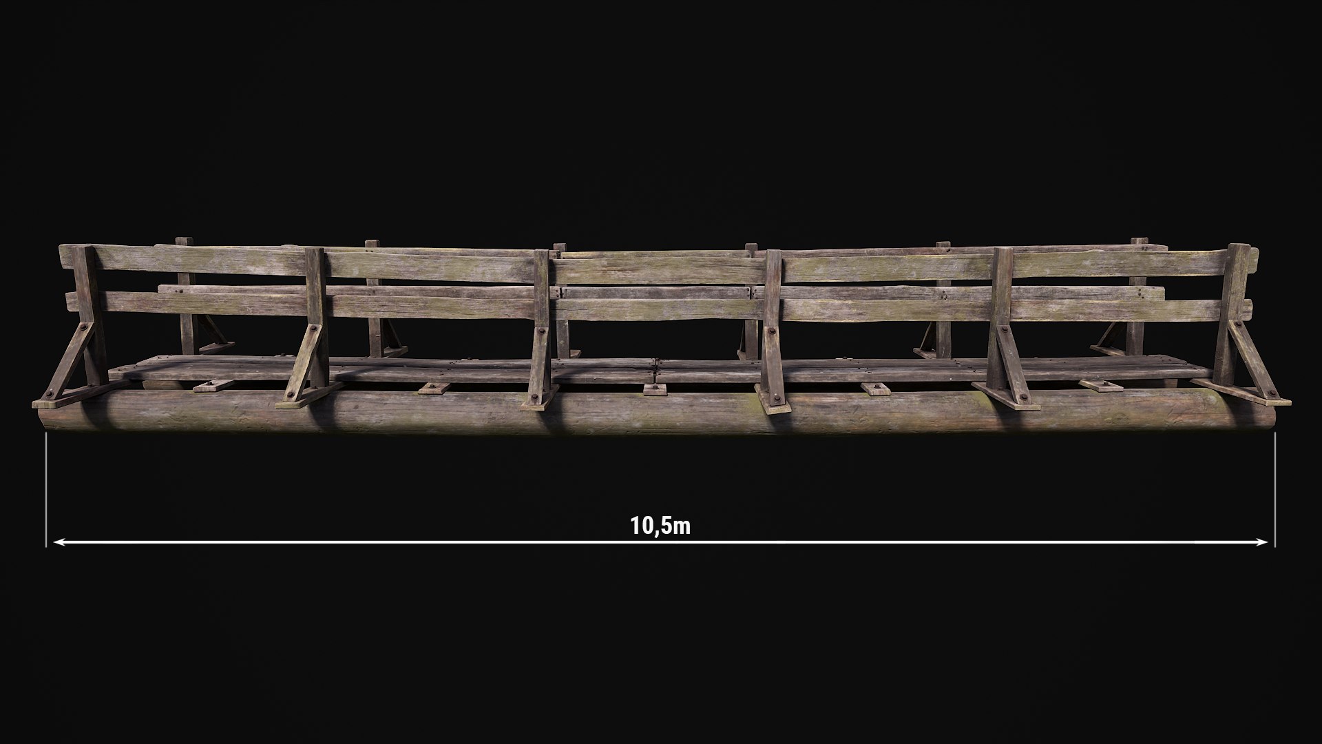 3D Realistic Wooden Bridge - PBR Game Ready - TurboSquid 2272500