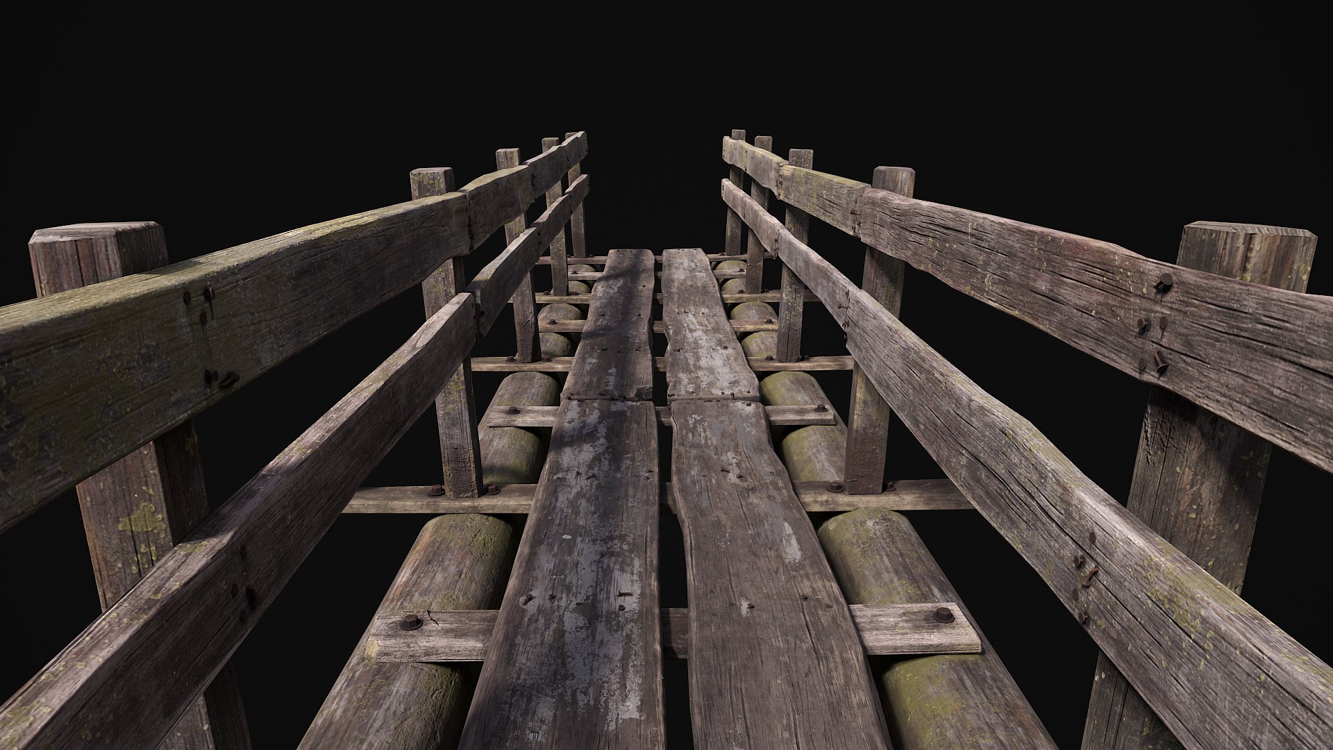 3D Realistic Wooden Bridge - PBR Game Ready - TurboSquid 2272500