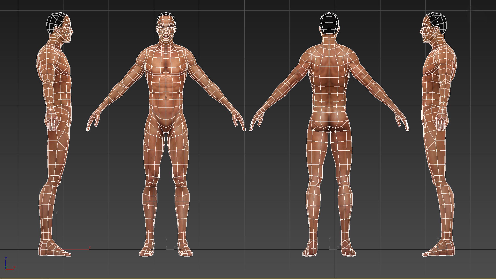 Base Mesh Male 3D Model - TurboSquid 1353614