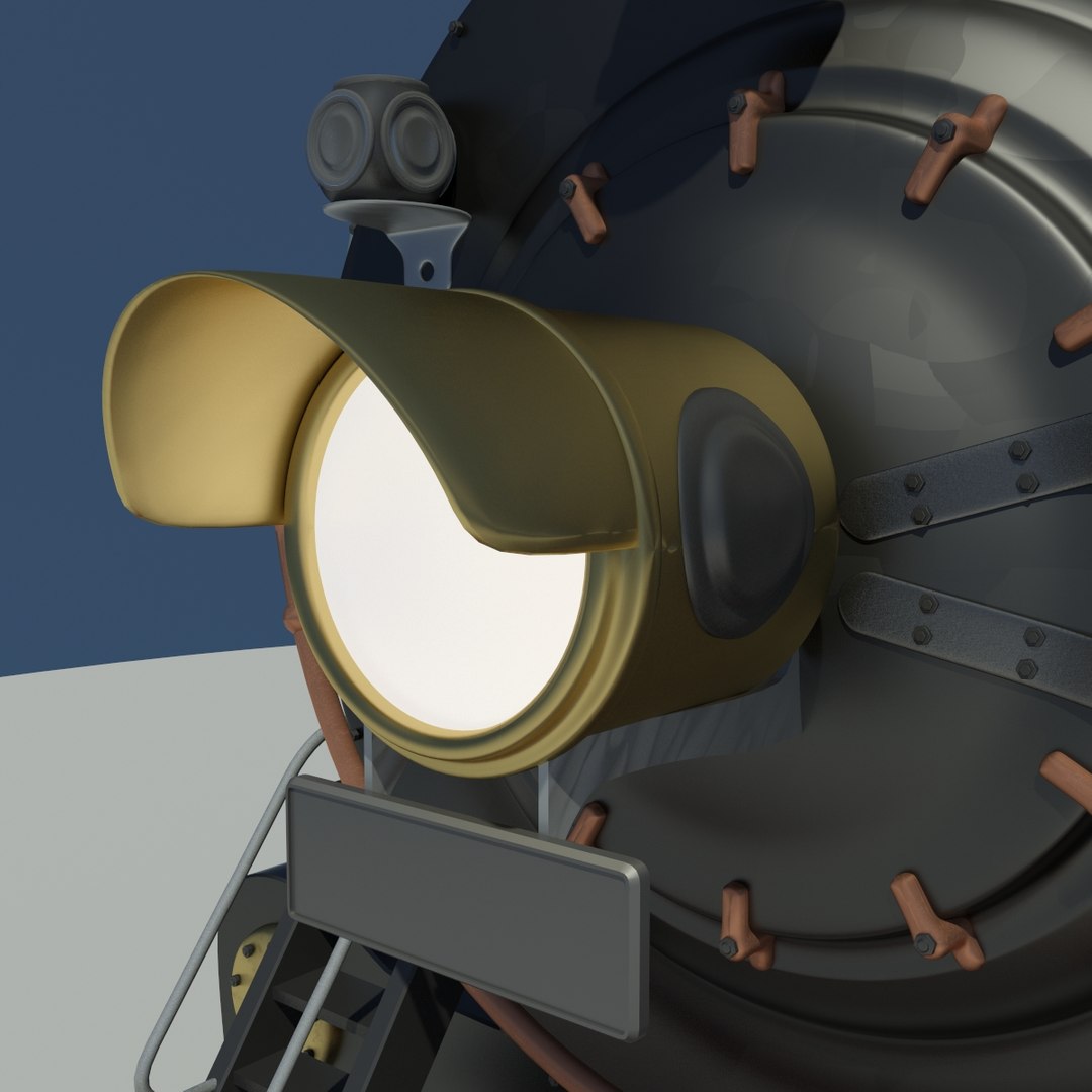 3d Train Locomotive Model