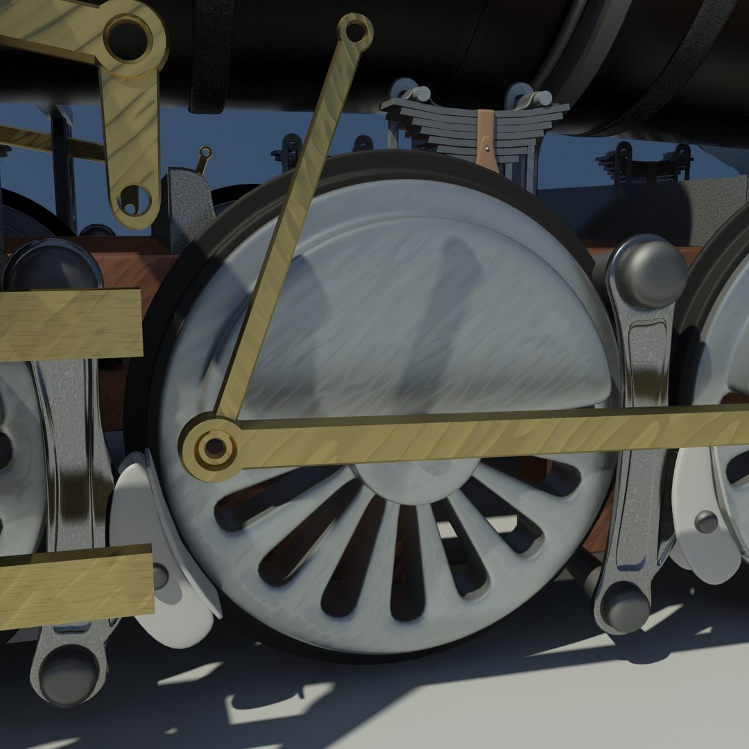 3d Train Locomotive Model