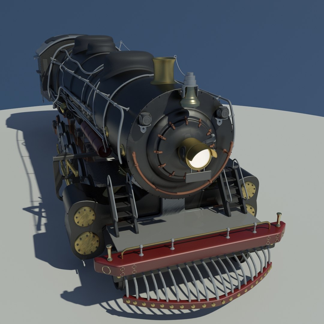 3d Train Locomotive Model