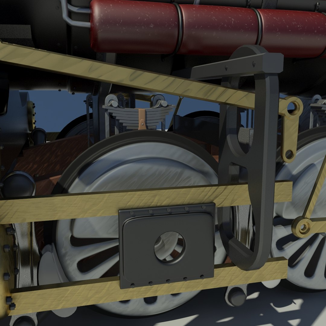 3d Train Locomotive Model