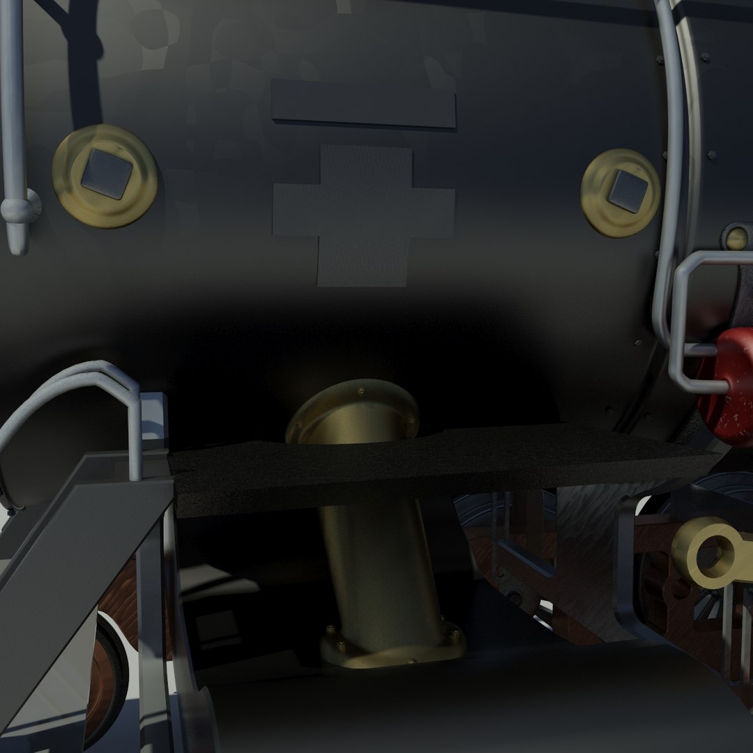 3d Train Locomotive Model