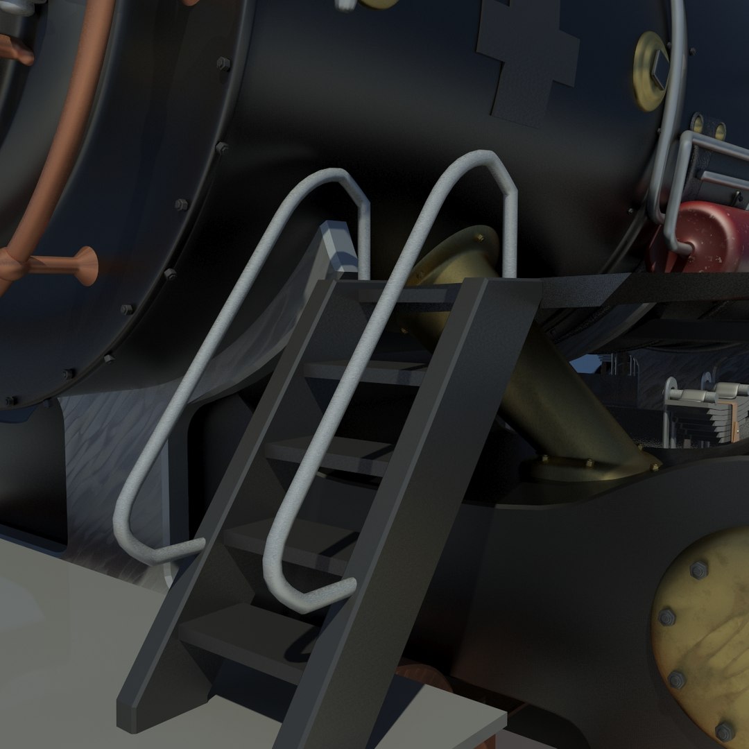 3d Train Locomotive Model