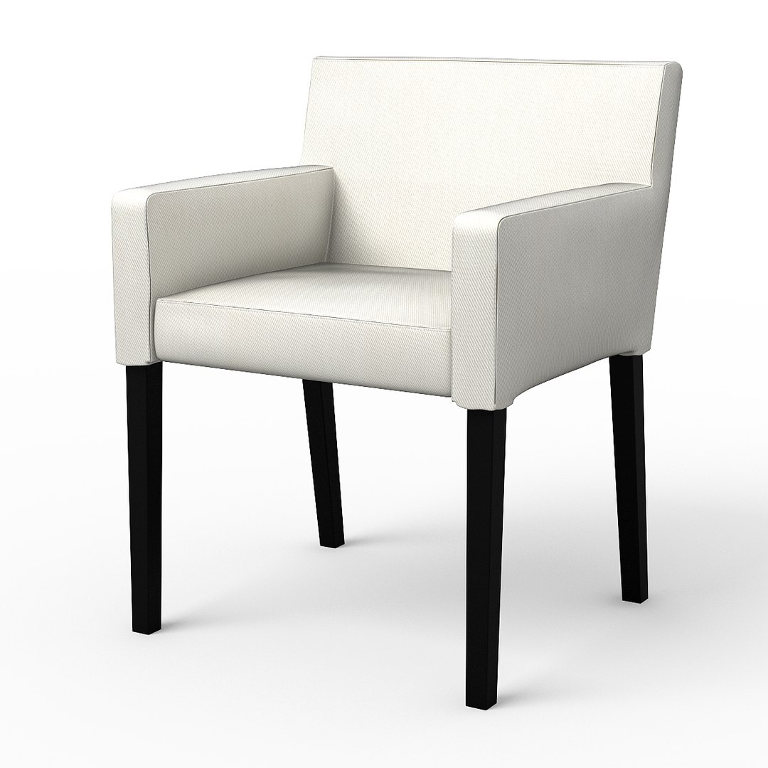 Nils Dining Chair Armrests 3ds