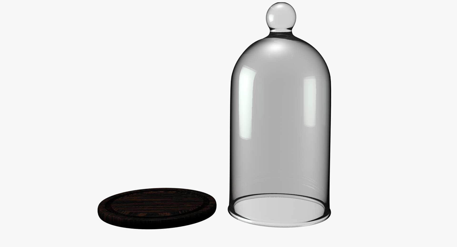 3D Set Bell Jar Dome - TurboSquid 1408846