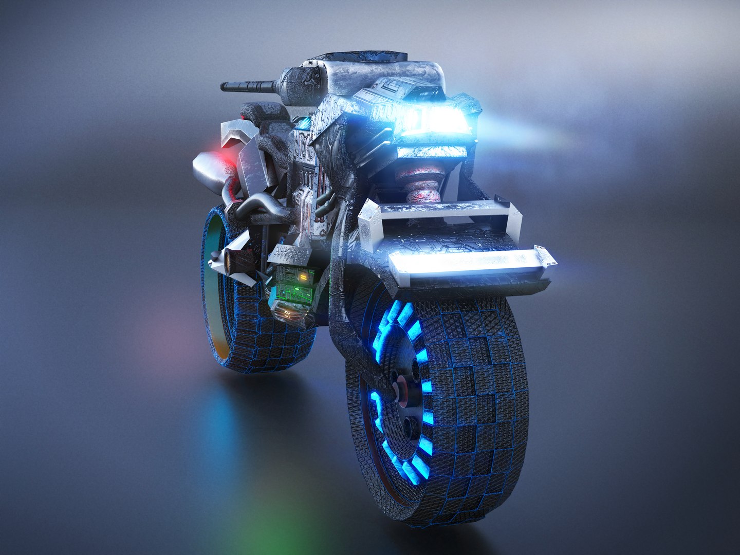 C27 - Sci-Fi Motorcycle 1 - Low Poly PBR 3D - TurboSquid 1772733