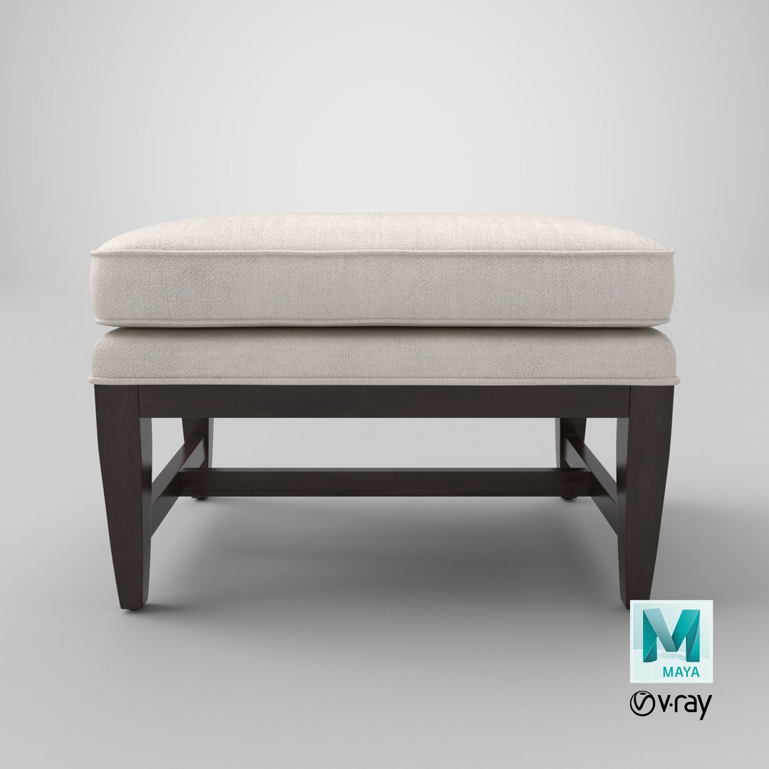 3D classical ottoman - TurboSquid 1239587