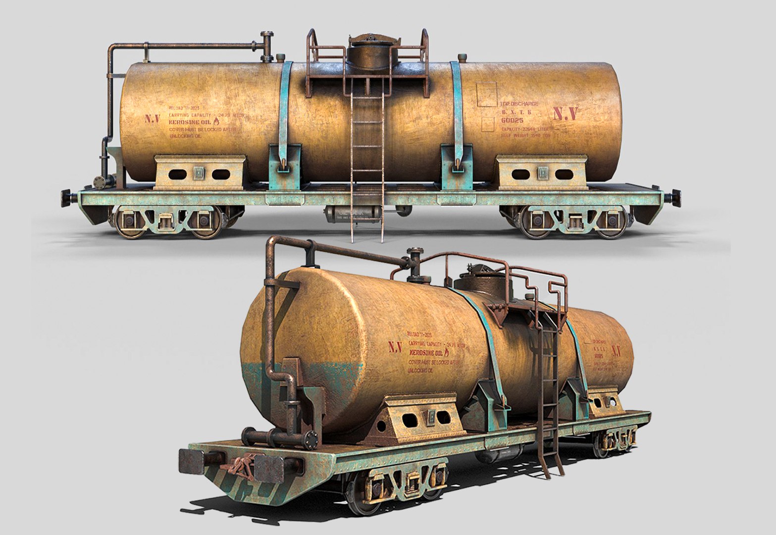 3D Tank Wagon - TurboSquid 2153897