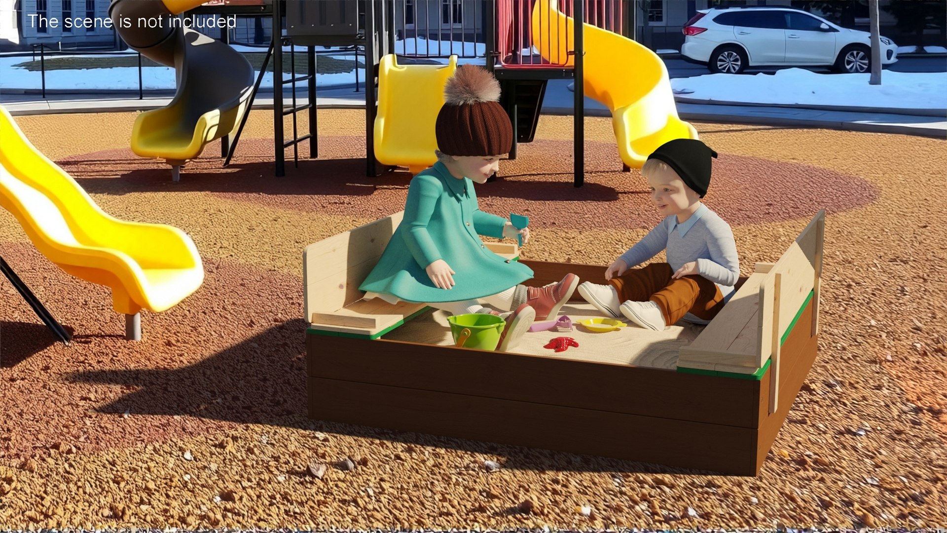 Toddler Children In Sandpit 3D Model - TurboSquid 2290743