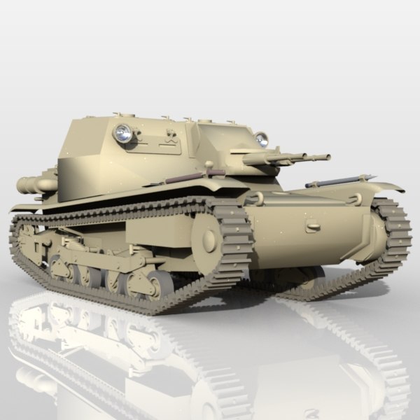 modelo 3d Fiat L3-33 Tanque Militar - TurboSquid 621987