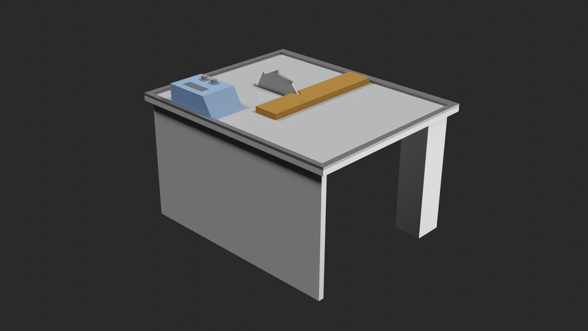 3D Lowpoly Saw-Table - TurboSquid 1866187