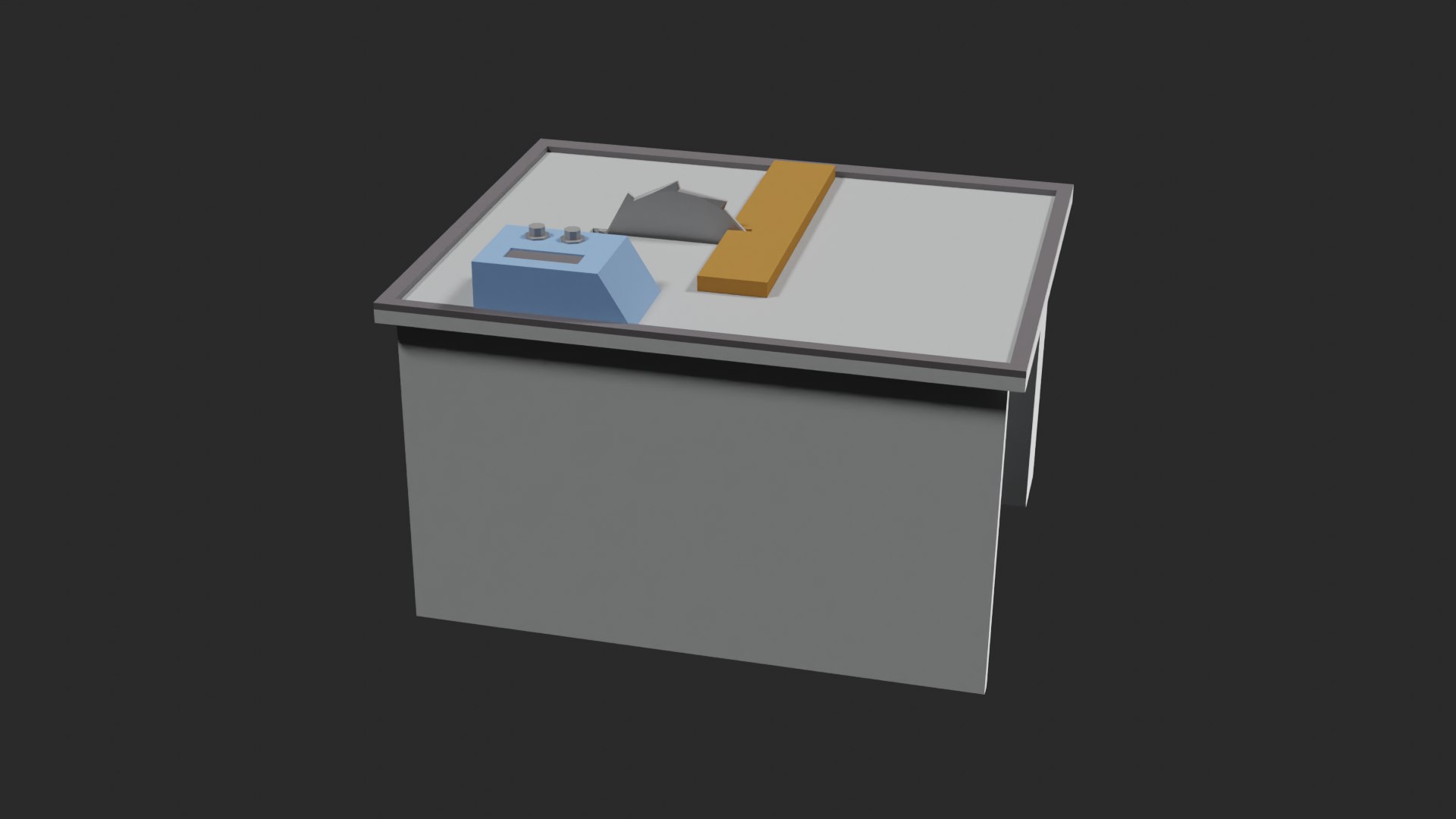 3D Lowpoly Saw-Table - TurboSquid 1866187