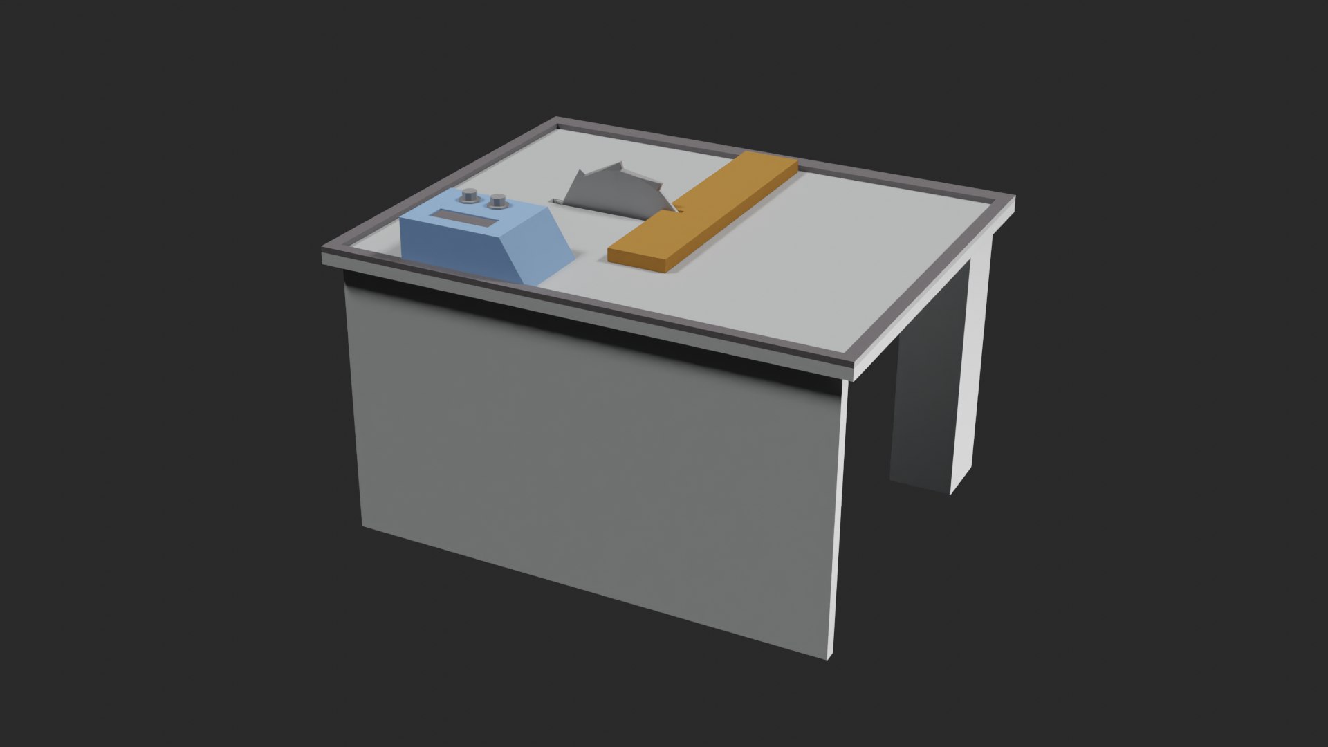 3D Lowpoly Saw-Table - TurboSquid 1866187