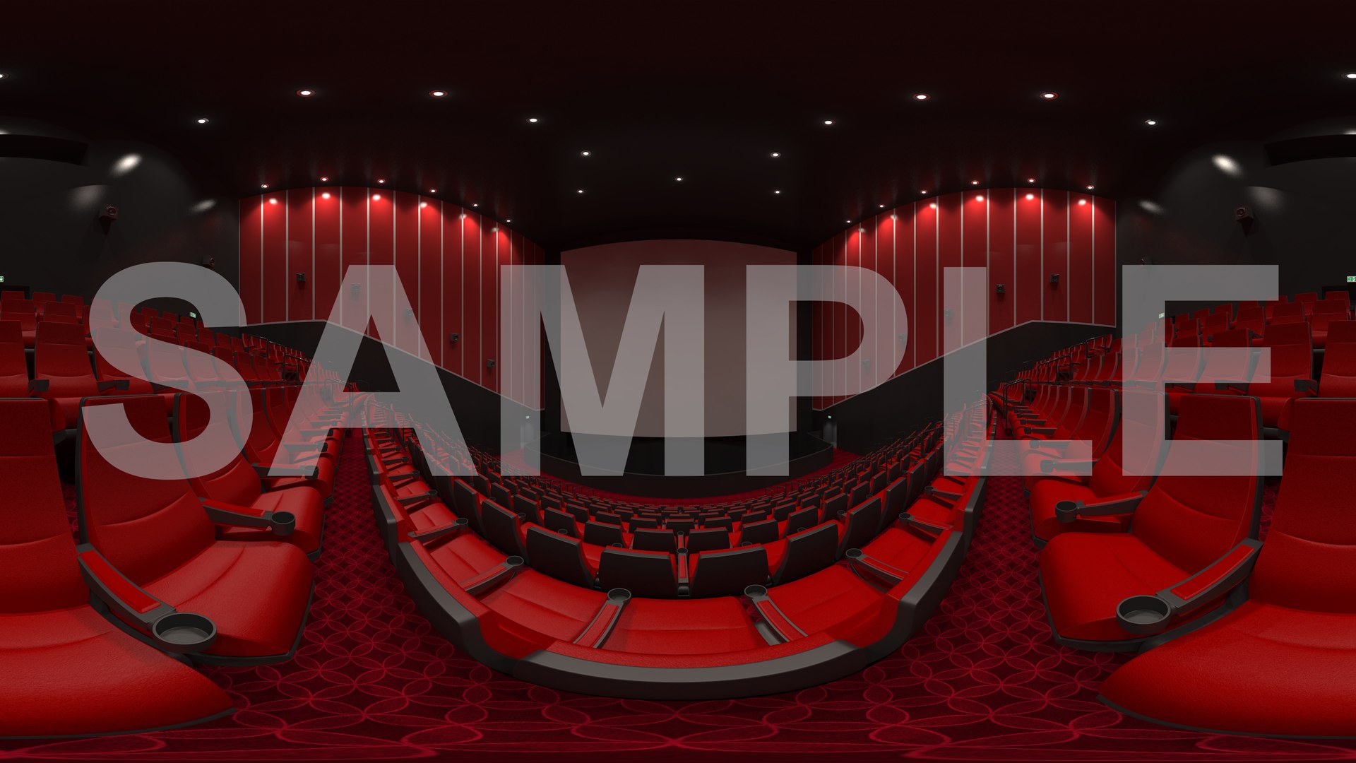 3d Model Of Hall Theater Imax Vr