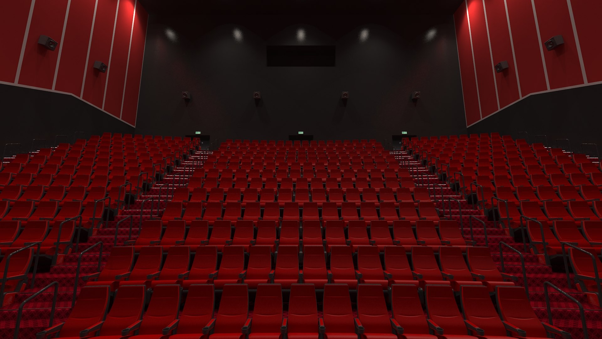 3d Model Of Hall Theater Imax Vr