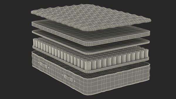 3D модель Структура спального матраса - TurboSquid 2188798