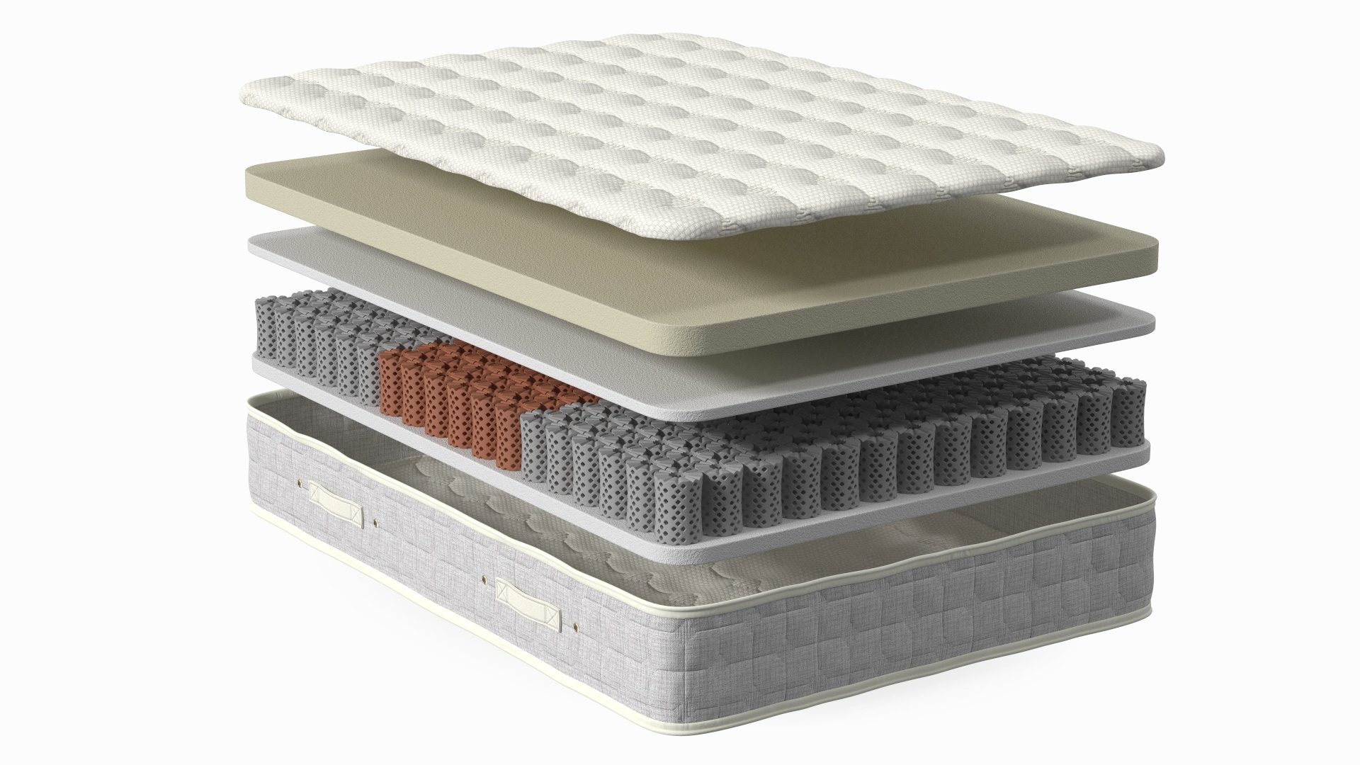 Sleeping Mattress Structure 3D Model - TurboSquid 2188798