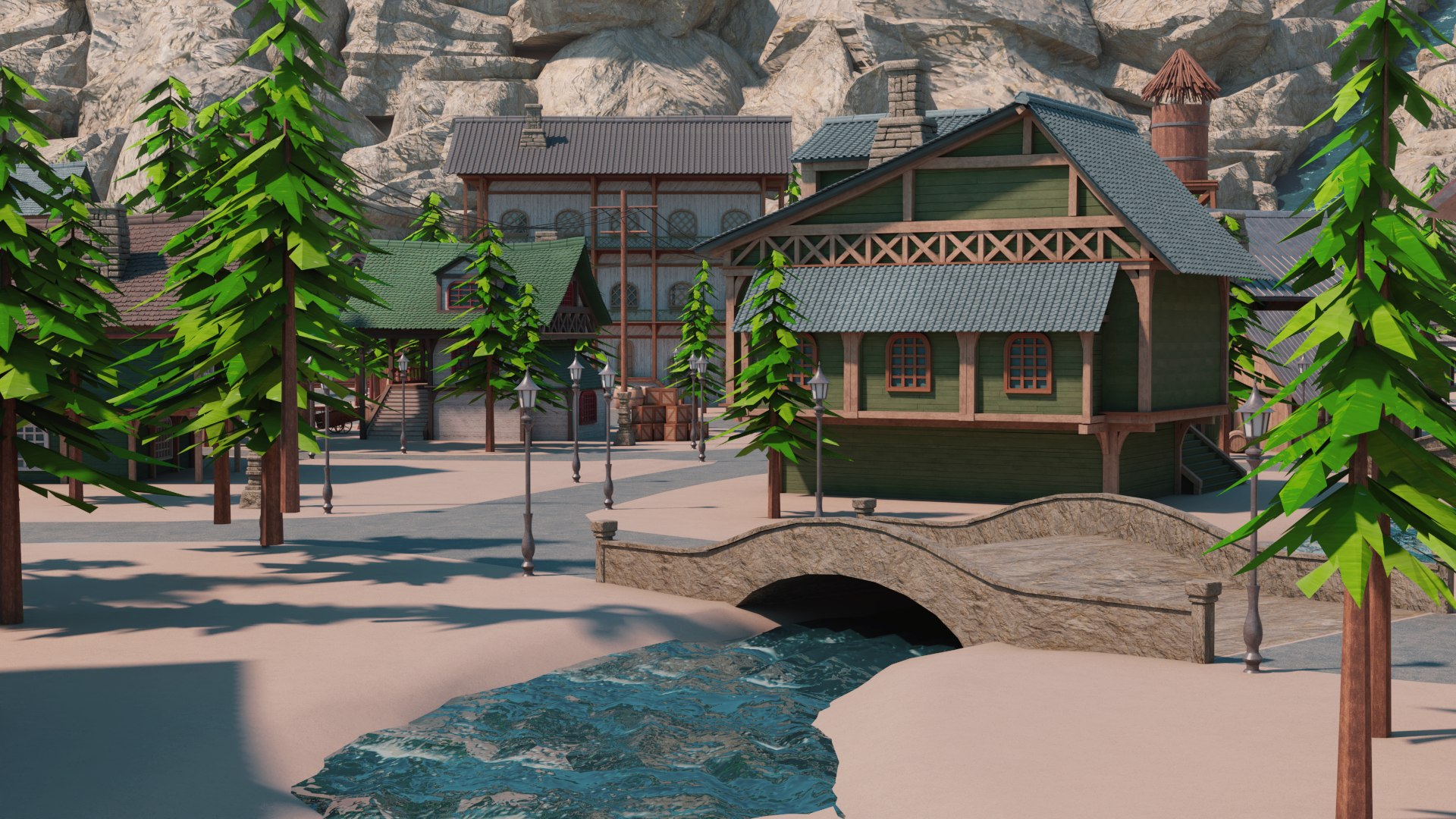3D Village - TurboSquid 2003737
