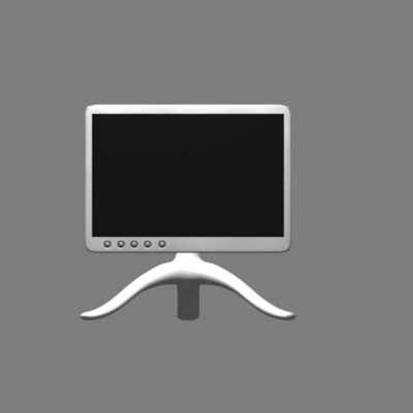 screen moniter 3d max