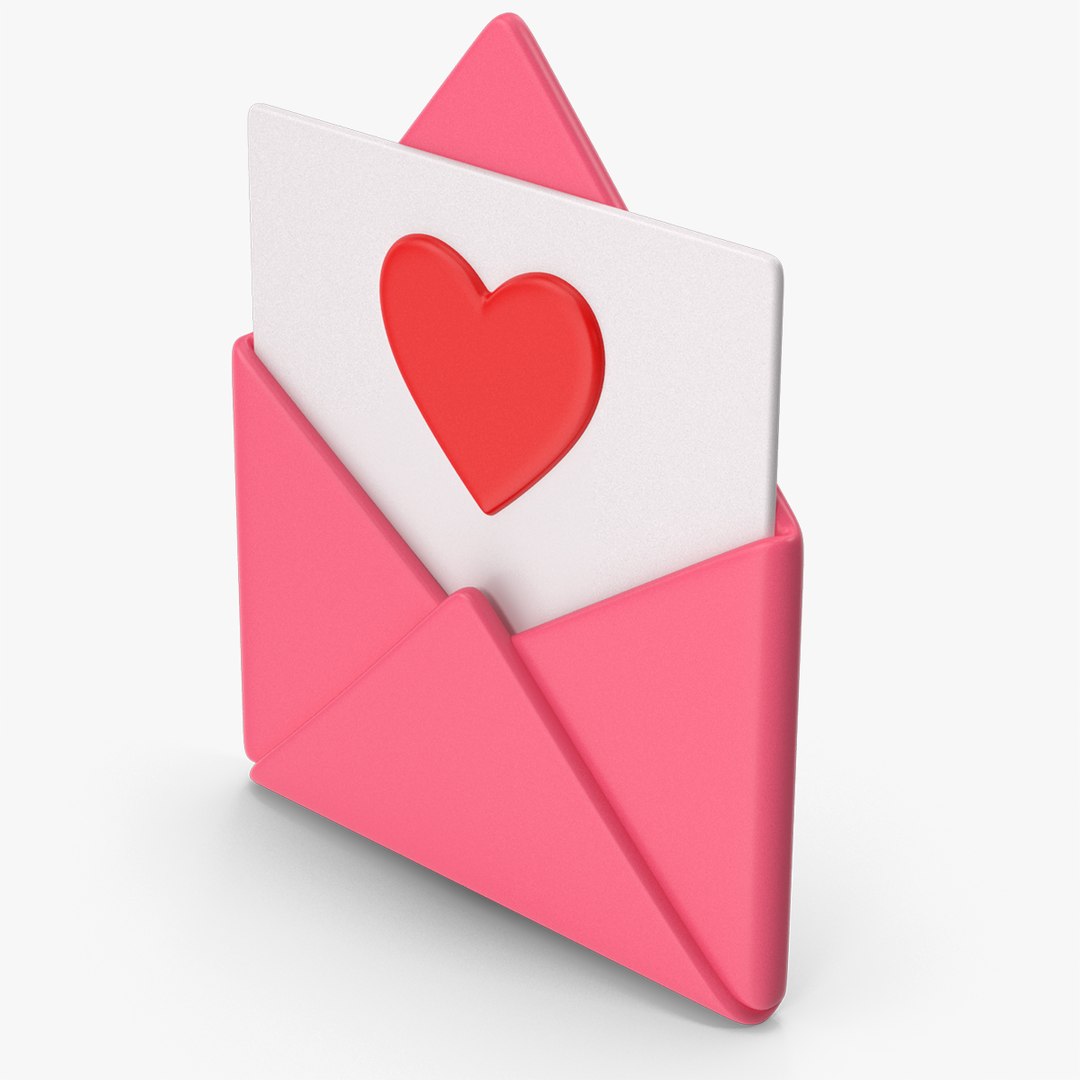 3D Cartoony Love Message Model - TurboSquid 2135647