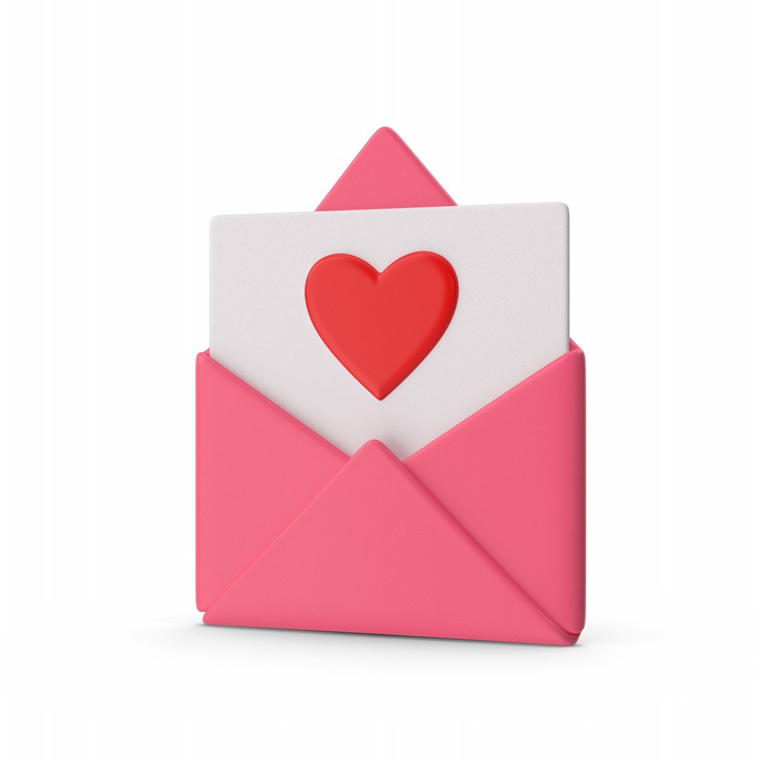 3D Cartoony Love Message Model - TurboSquid 2135647