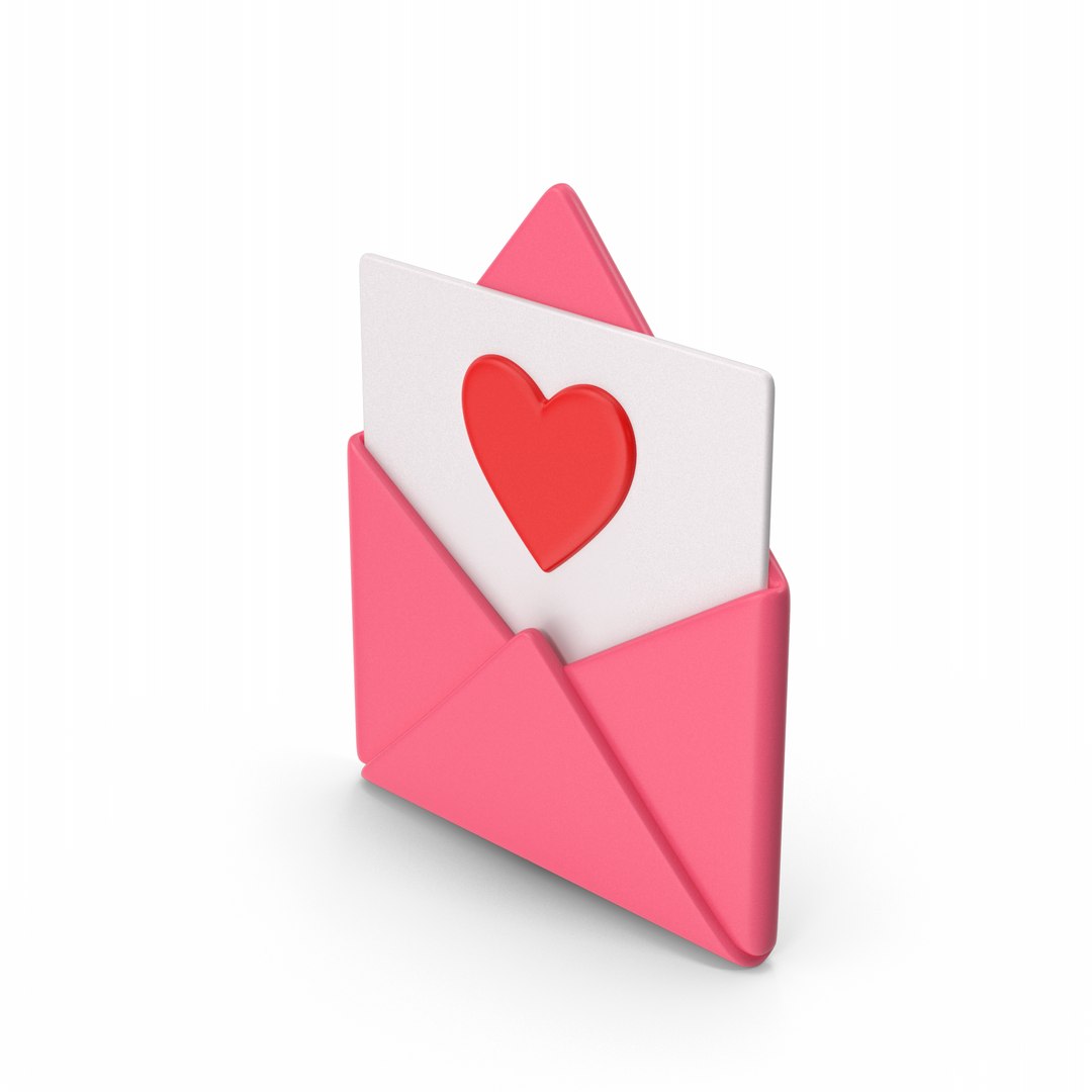 3D Cartoony Love Message Model - TurboSquid 2135647