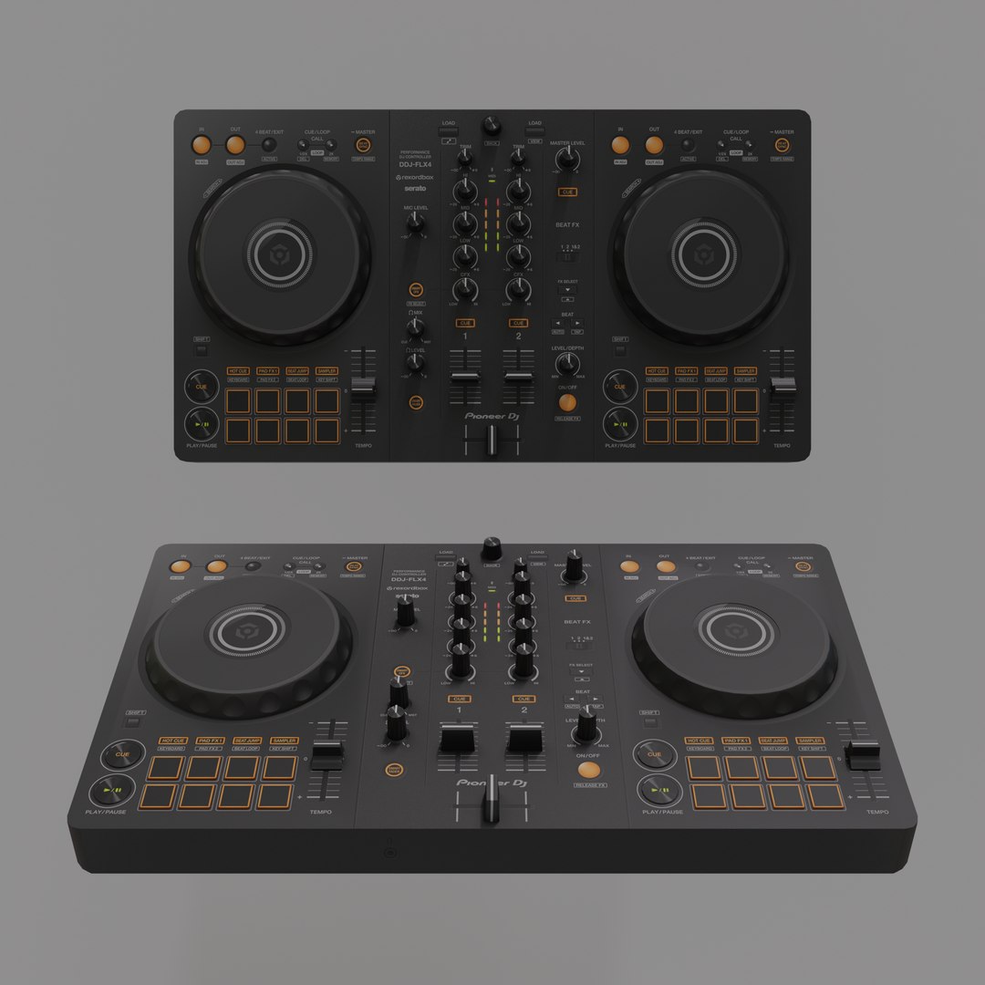 3D Ddj-FLX4 DJ Controller 3D Model - TurboSquid 2232583