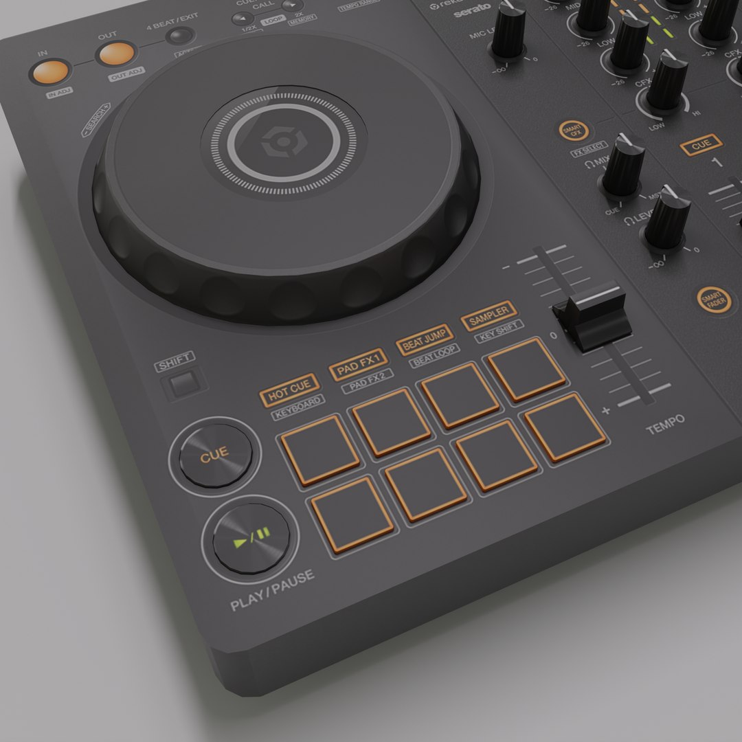 3D Ddj-FLX4 DJ Controller 3D Model - TurboSquid 2232583
