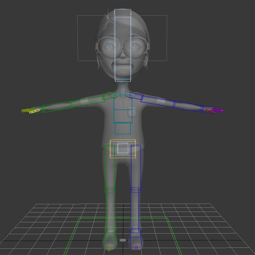 3d Max Cartoon Character Kid