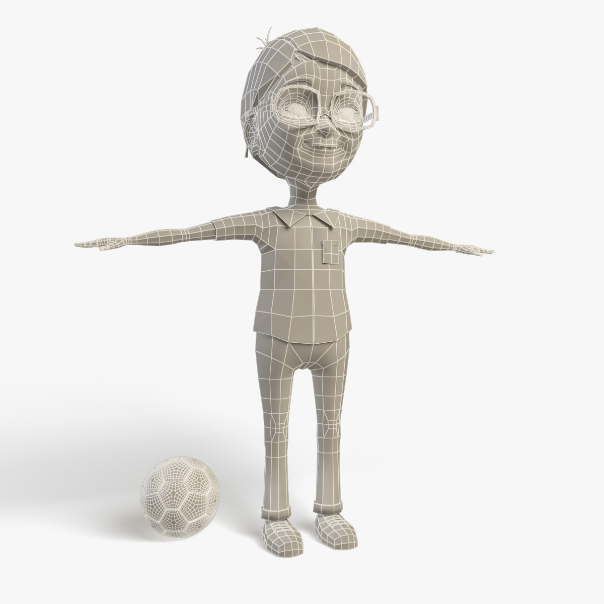 3d max cartoon character kid