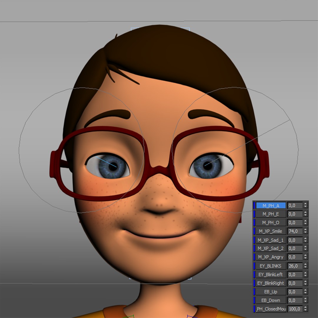3d Max Cartoon Character Kid