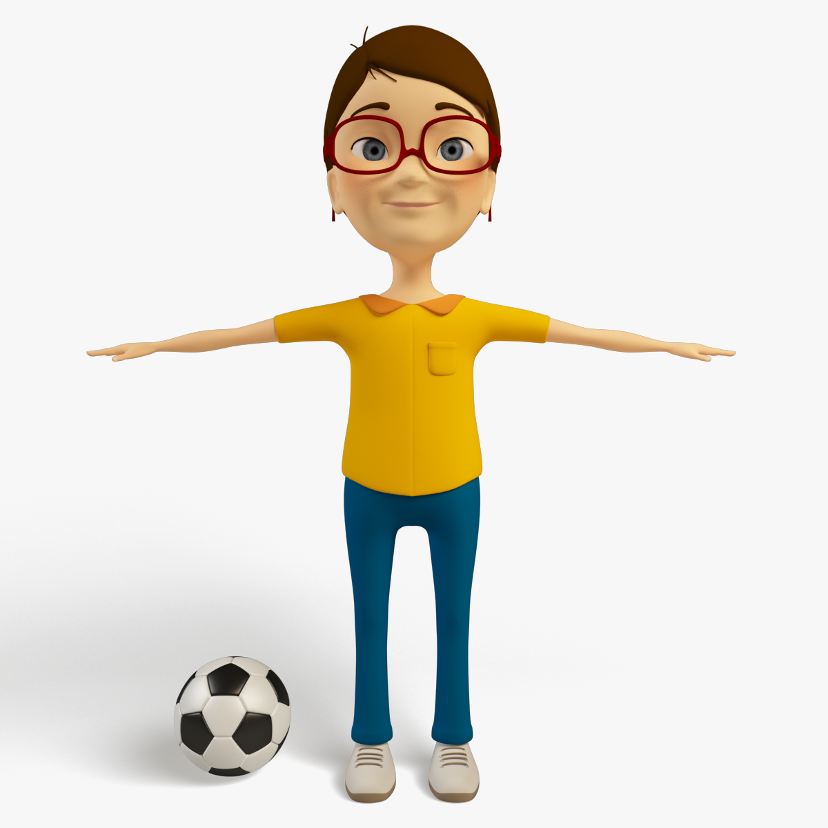 3d max cartoon character kid