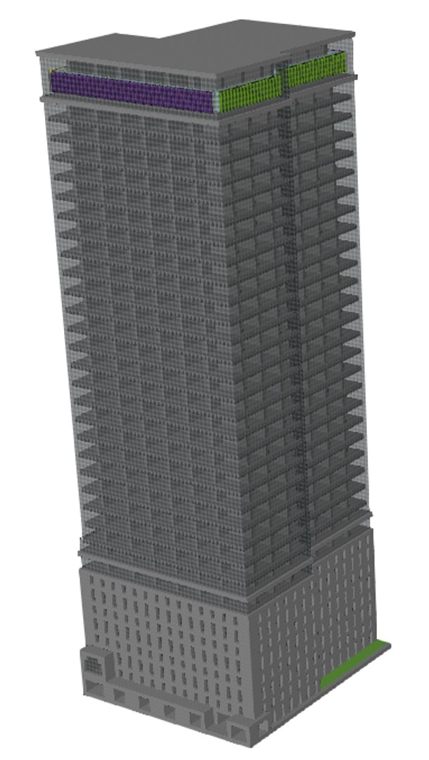 3d Tall Building Model