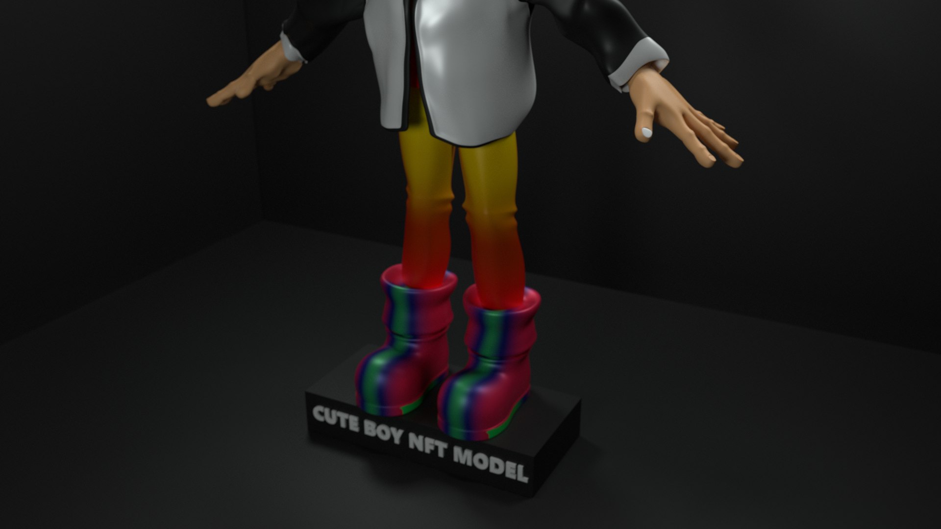 Cartoon Boy 3d NFT Model Stylized Character 3D - TurboSquid 1869951