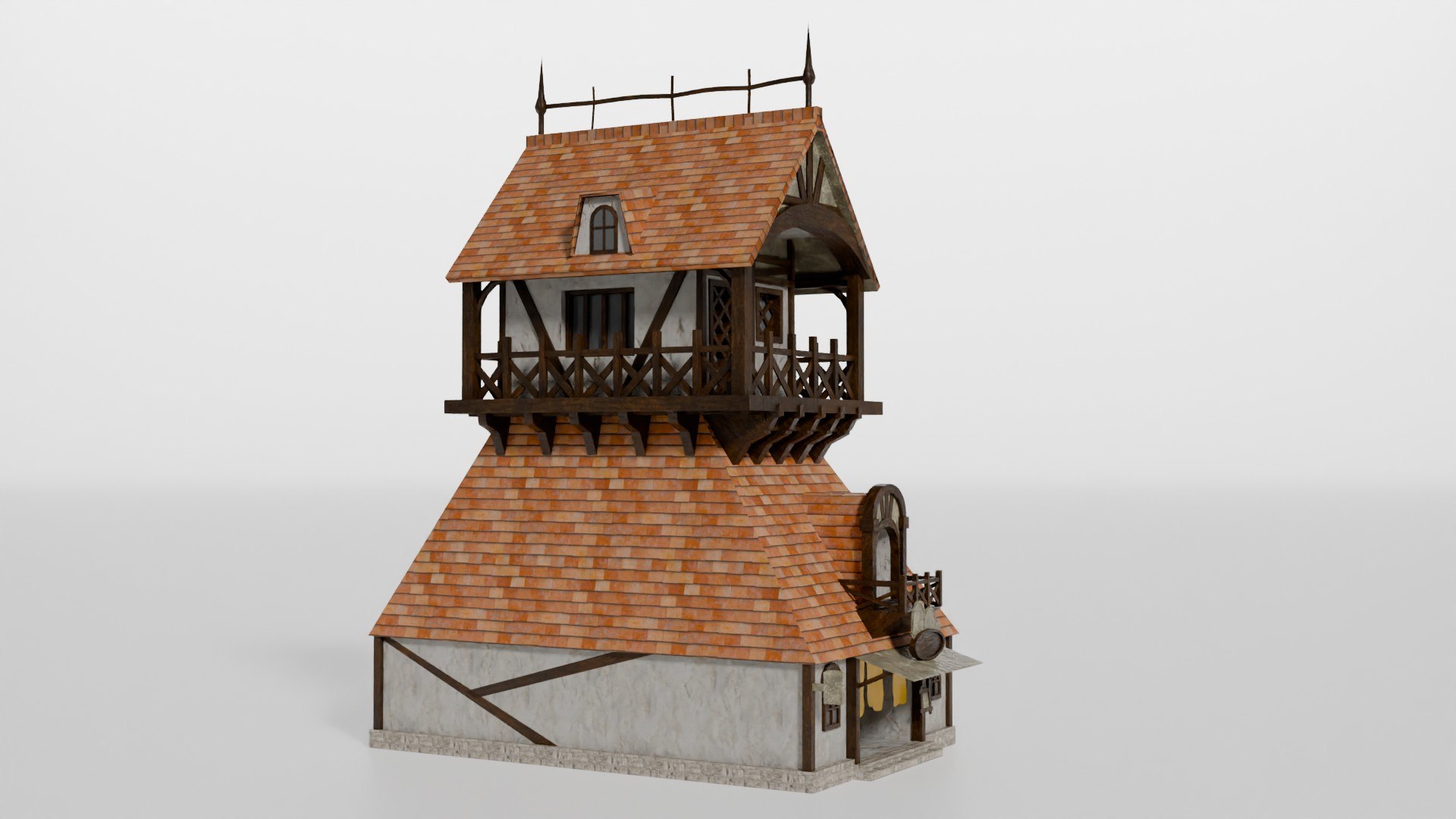 3D Medieval House Model - TurboSquid 2162065