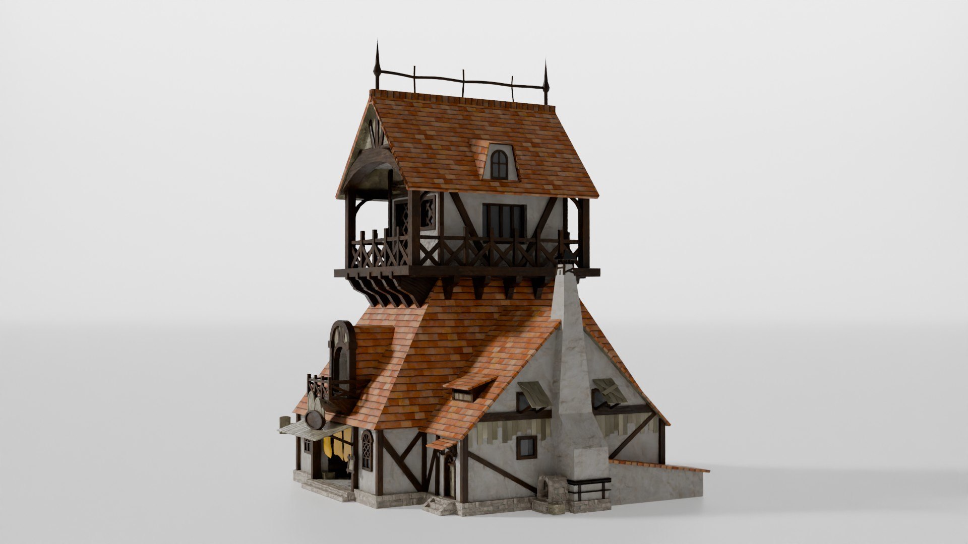 3D Medieval House Model - TurboSquid 2162065