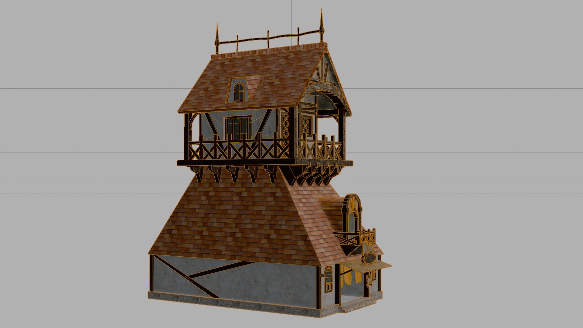 3D Medieval House model - TurboSquid 2162065